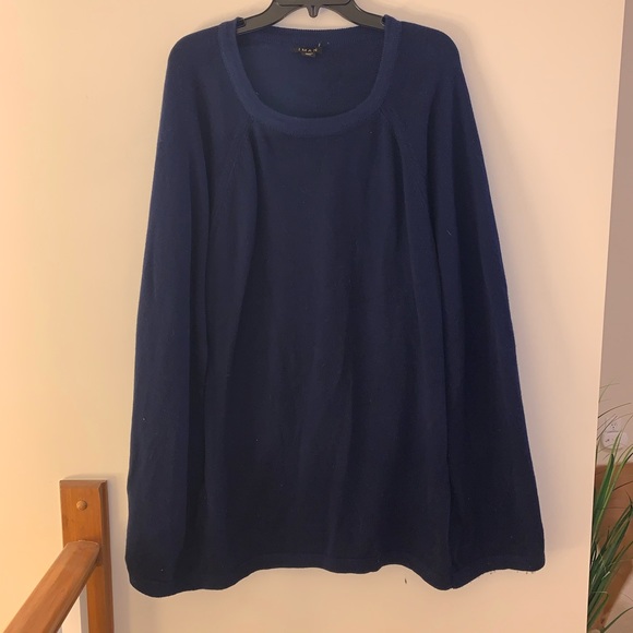 IMAN | Sweaters | Nwot Iman Royal Blue Cape Poncho Size Xlx | Poshmark
